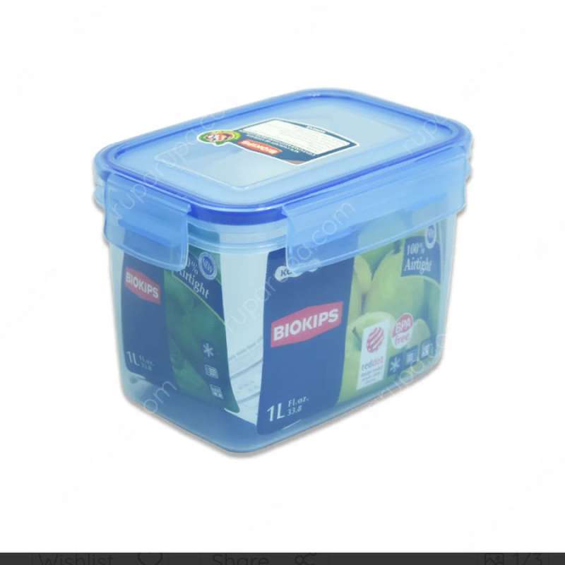 Jual Komax Biokips Kotak Tempat Makan Persegi Panjang 1 Ltr di Seller ...