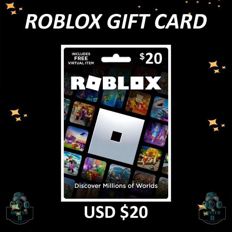 Jual Voucher Roblox Credit / Roblox Gift Card $20 ( Digital Code ) di ...