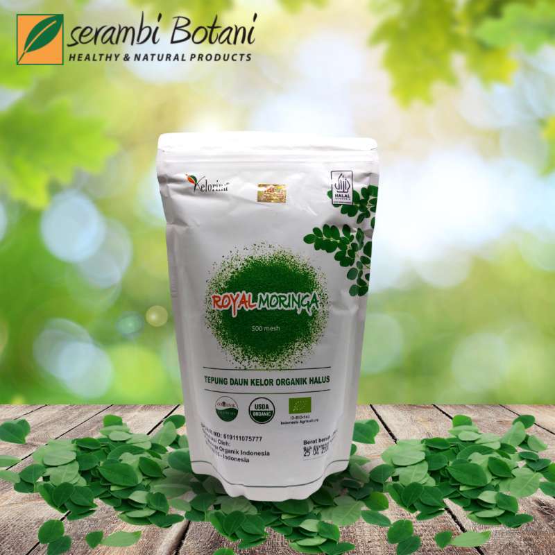 Jual Bubuk Minuman Daun Kelor Royal Moringa Powder 250gr Serambi Botani ...