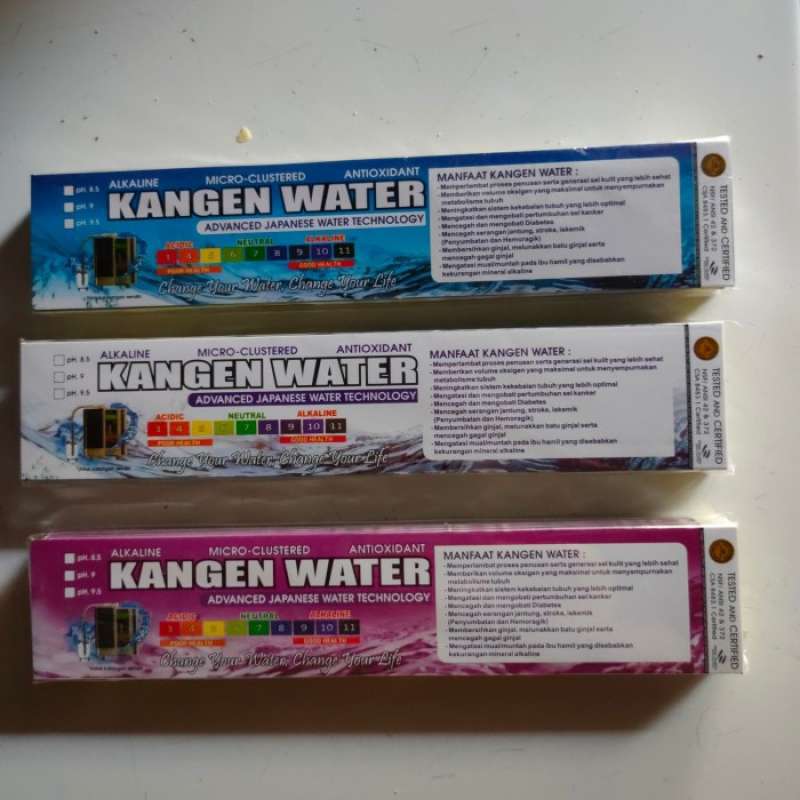 Promo sticker kangen water ukuran botol 600.ml Diskon 50% di Seller ...