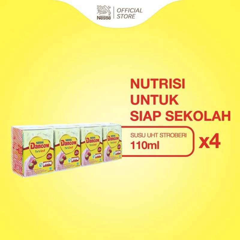 Jual Nestle Dancow Fortigro Susu Uht Anak Rasa Stroberi 4 x 110 ml di ...