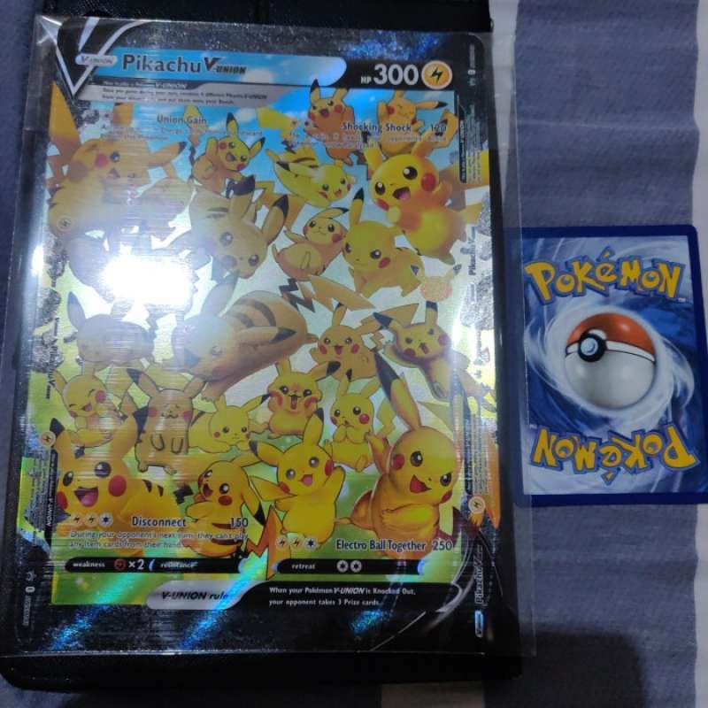 Promo Kartu Pokemon Tcg En Pr Swsh142 Pikachu V Union Jumbo Card Diskon ...