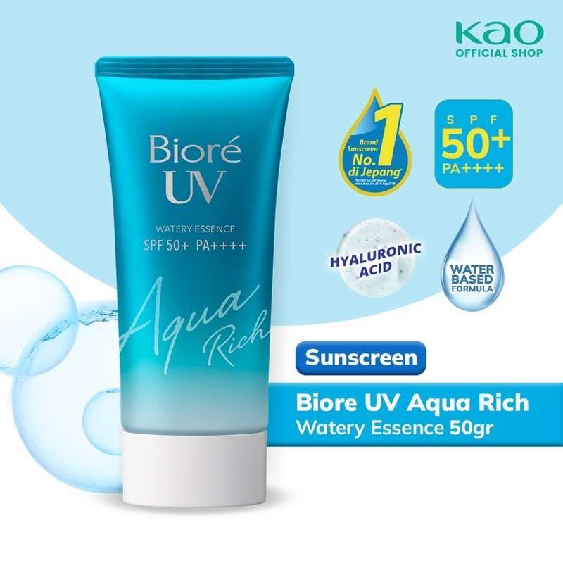 Jual Biore Uv Aqua Rich Sunscreen Untuk Melindungi Kulit Watery Essence ...
