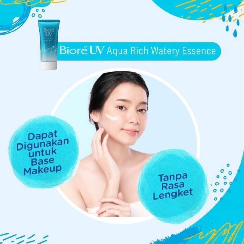 Jual Biore Uv Aqua Rich Sunscreen Untuk Melindungi Kulit Watery Essence ...