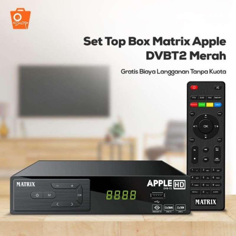 Jual Set Top Box Matrix Apple DVBT2 Merah | Meecast Full HD Receiver ...