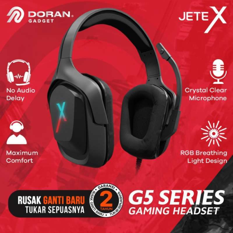 Jual Headset Gaming | Headphone Gaming JETE-X G5 Series - Garansi 12 ...
