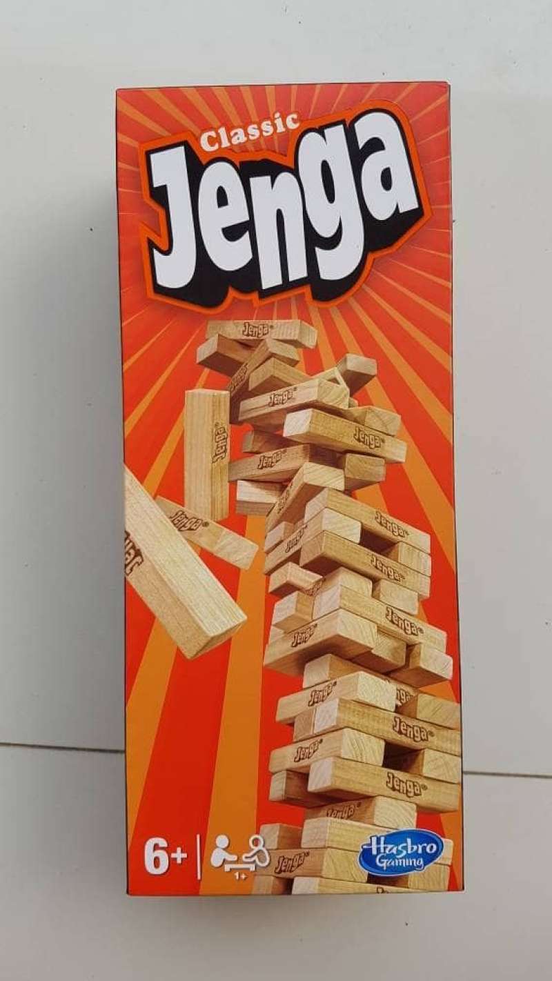 Promo JENGA CLASSIC BOARDGAME ( MIRIP UNO STACKO ) ORIGINAL HASBRO ...