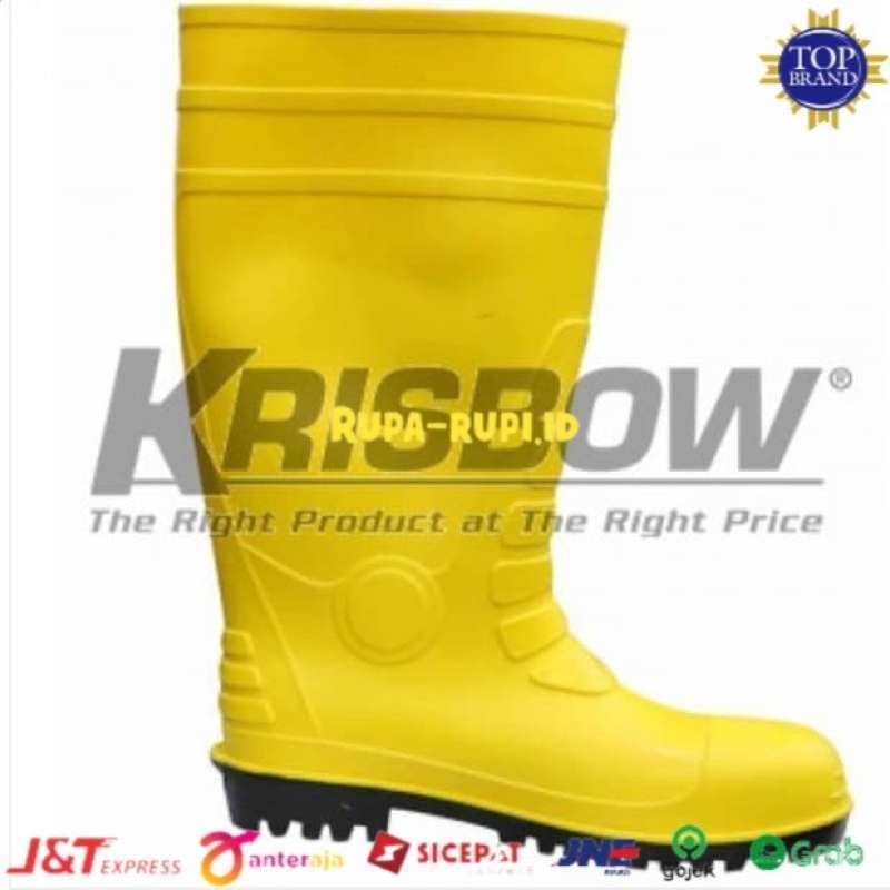 Jual Sepatu Safety Boots Kuning Krisbow Di Seller Axie Store ...