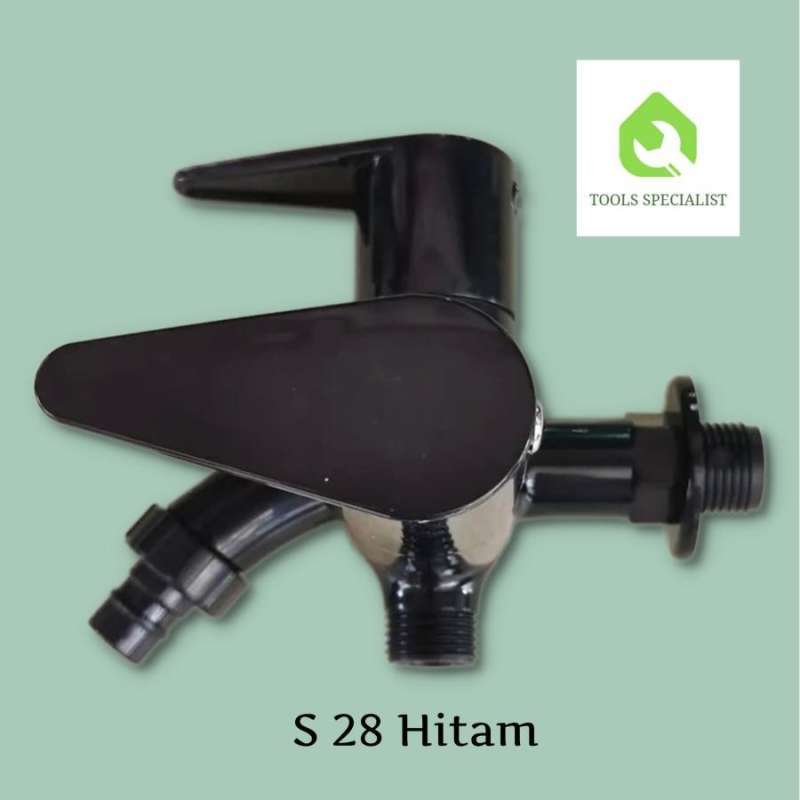 Jual Kran Cabang Double Plastik PVC SOLIGEN - Soligen S9 Putih di ...