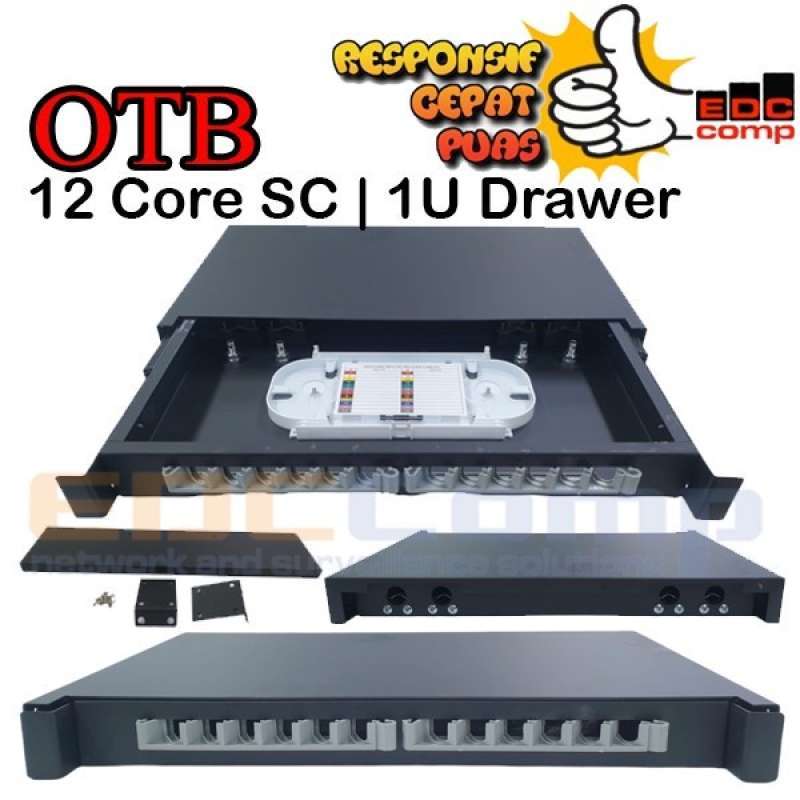 Jual Fiber Optic Otb 12 Core Sc | 1u Drawer Odf Otb 12 Core Kosong Di ...