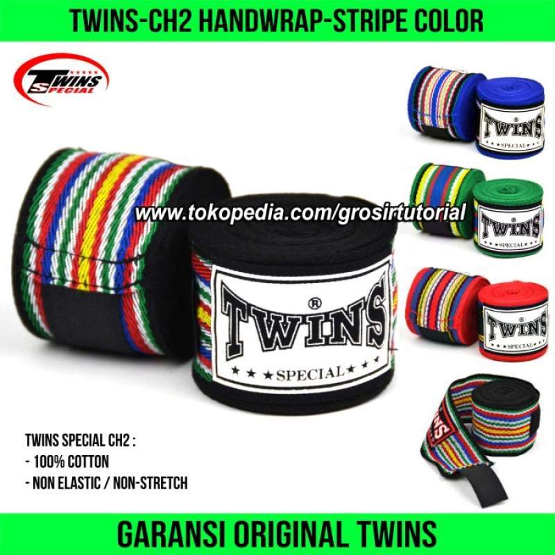 Promo Handwrap Boxing Twins 5 Meter, Wrap Muay Thai Twins Premium, Bandasi - CH2-GREEN Diskon 50 ...