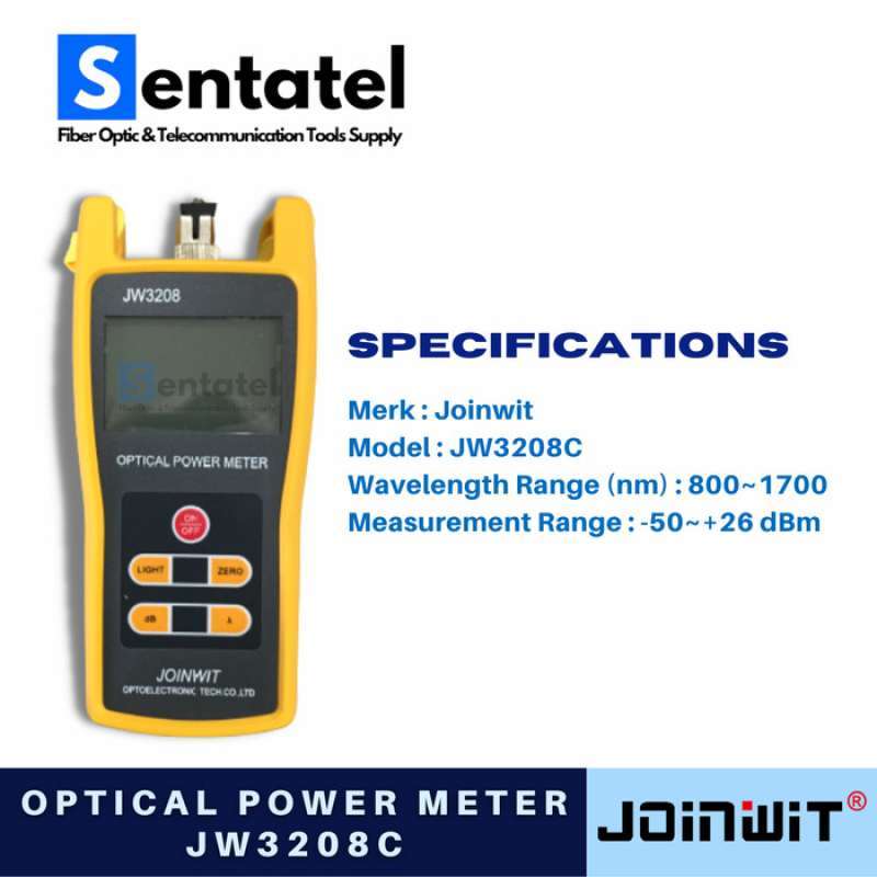 Jual Optical Power Meter OPM Joinwit JW 3208 - JW3208 di Seller NEW ...