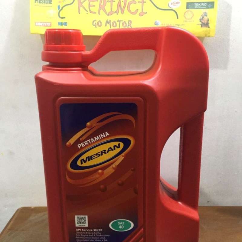 Promo OLI MESRAN SAE 40 4L GALON PERTAMINA - OLI MESIN MESRAN 40 ...