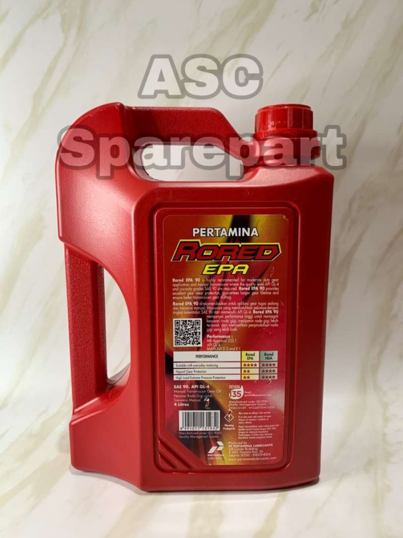 Jual Oli Pertamina Rored Epa Sae 90 Galon || Original! Di Seller Shanum ...