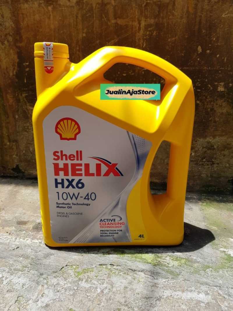 Jual Shell Helix HX6 10W-40 4L Oli Mesin Mobil Diesel & Bensin Original ...
