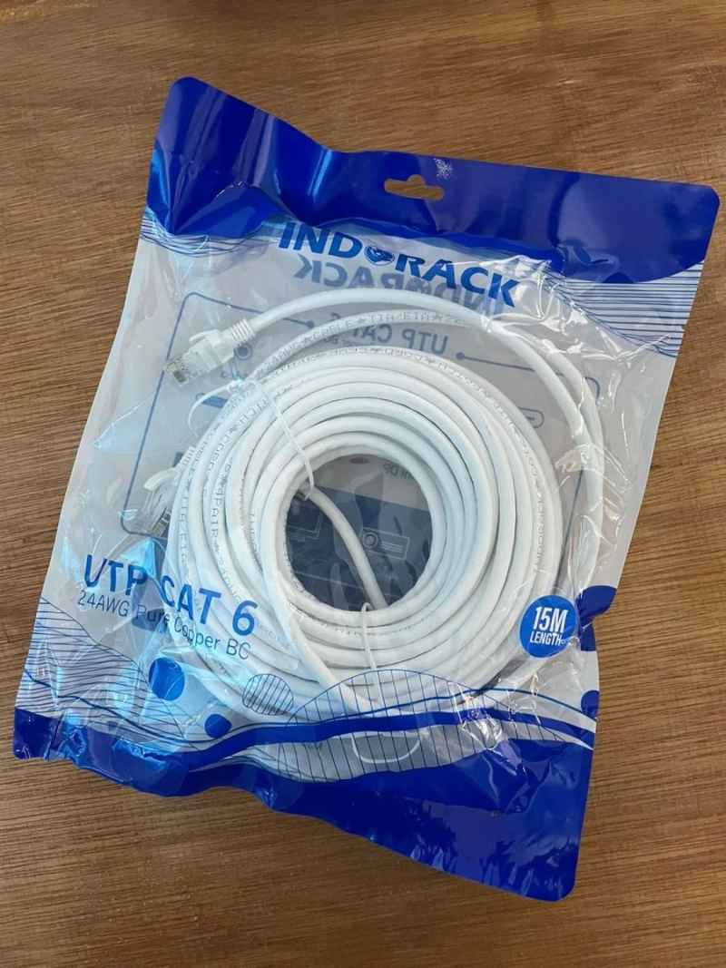 Jual Indorack Patch Cord Cat6 Kabel Lan Utp 15 Meter Rj45 Networking Di Seller Cgs - Mangga Dua ...
