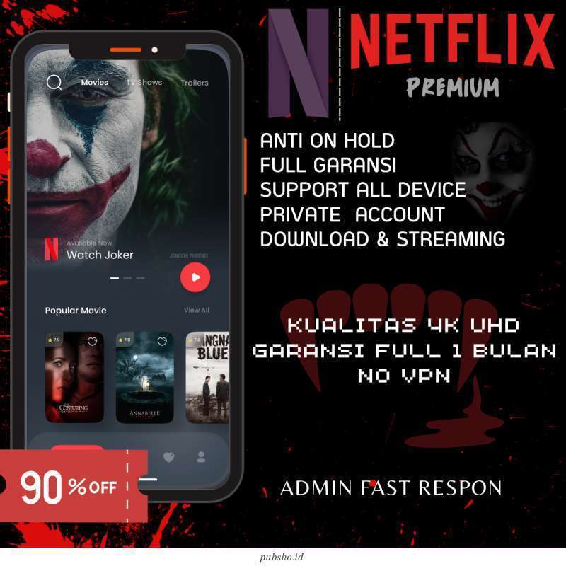 Jual Netflix Private 4k Uhd 1 Akun 1 Orang Di Seller Zapp - Tomang, Kota Jakarta Barat | Blibli