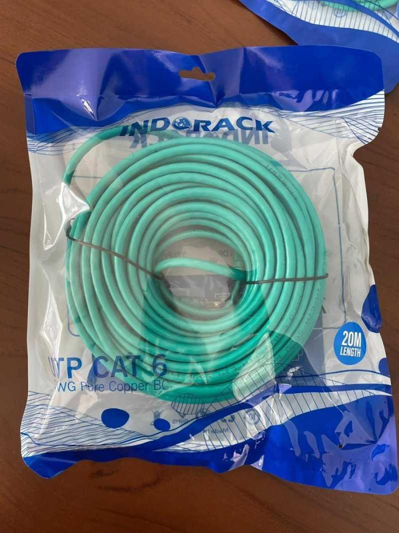 Jual Indorack Patch Cord Utp Cat 6 - Kabel Lan Cat6 20 Meter Hijau Di Seller Cgs - Mangga Dua ...