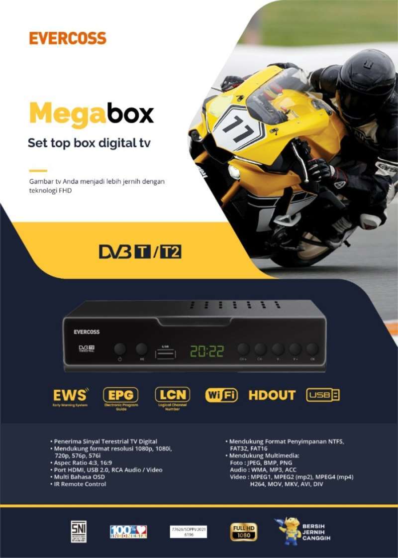 Jual Evercoss Set Top Box Pro Tv Digital Receiver Full Hd / Evercoss ...