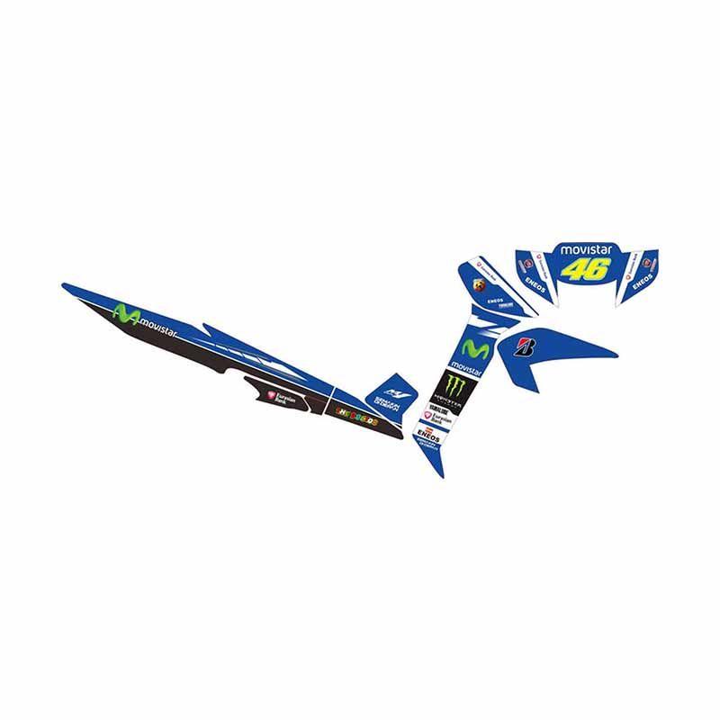 Jual Master Decal Modif Stiker Motor for Yamaha Fiz R Movistar - BLUE ...