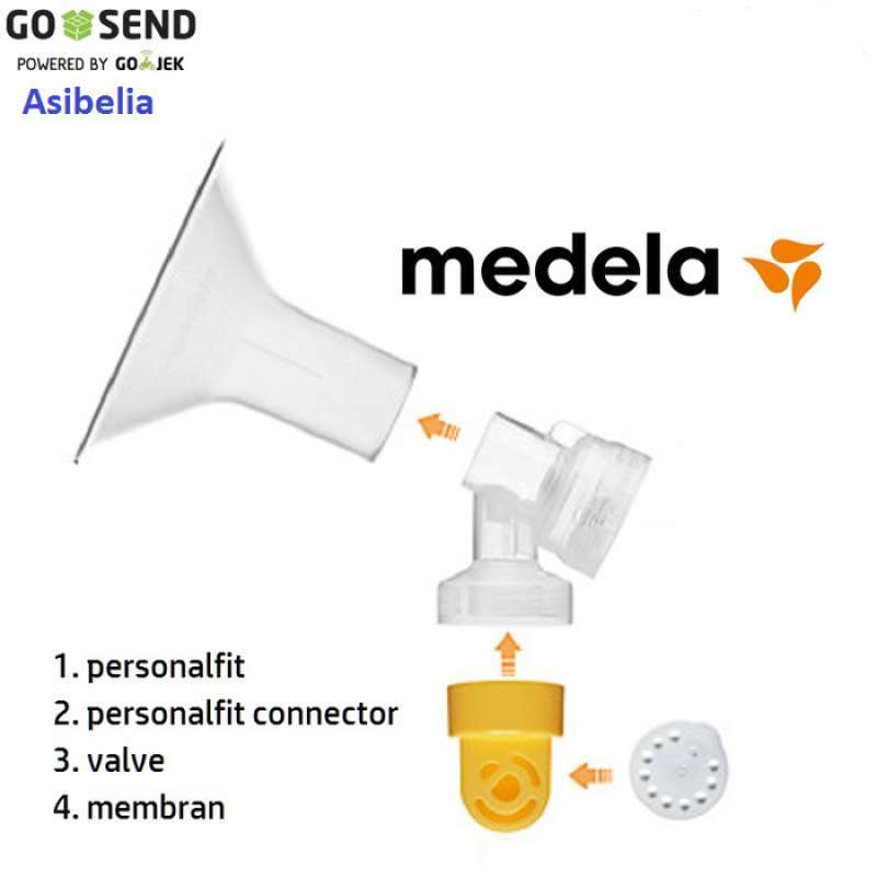 Promo Spare Part Medela 4 part ( Valve , Membran , Connector, Corong ...