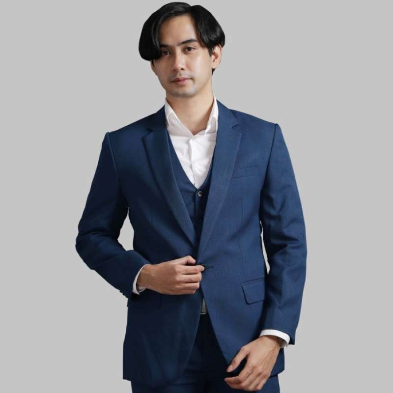 Jual Goldy Outfit - Setelan Jas Celana & Rompi Navy Peaky Series Di ...