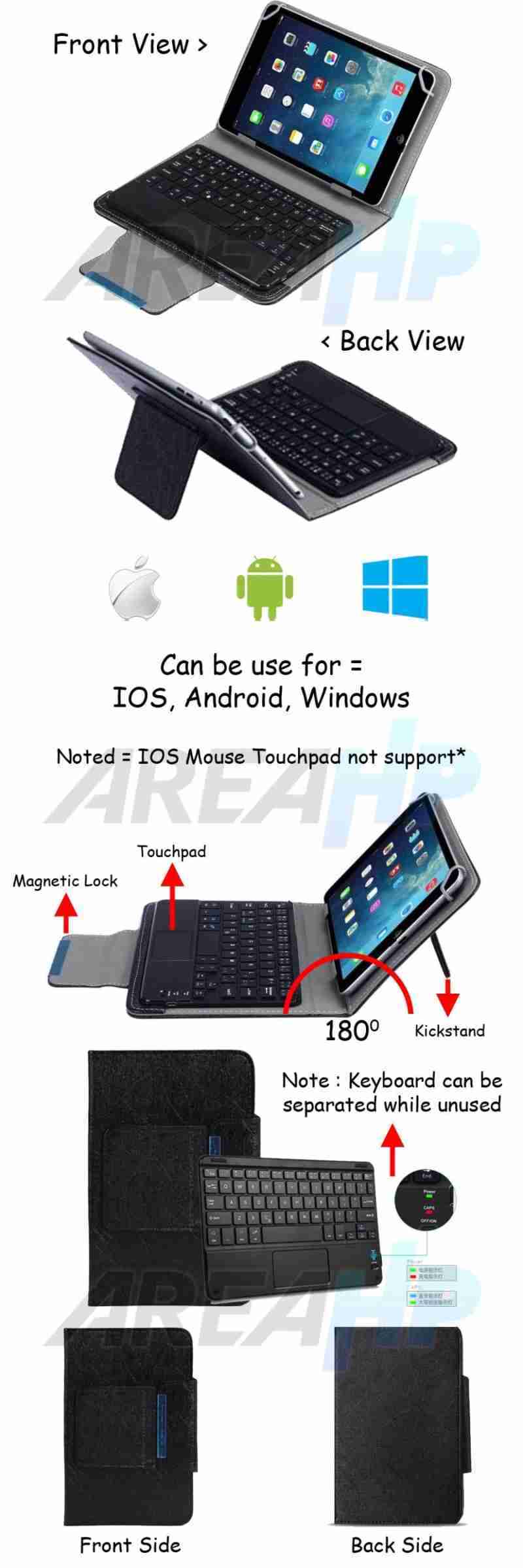 Jual Keyboard Removable Touchpad Case Advan Tab 10 Sketsa 2 Tiger T310 Di Seller Areahp.com ...