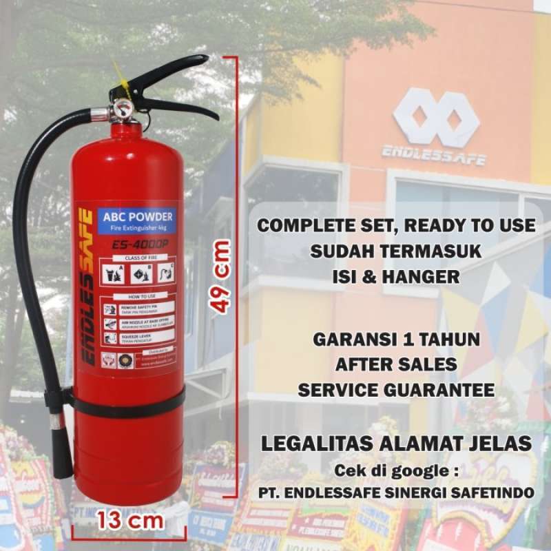 Jual APAR 4KG isi ABC Powder Komplit Set /fire extinguisher/ tabung ...