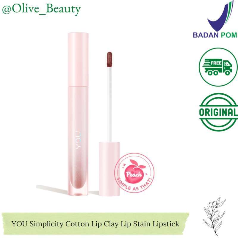 Jual You Simplicity Cotton Lip Clay Lip Stain Lipstick - O047 Di Seller ...