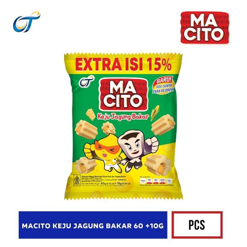 Jual Macito Keju Jagung Bakar 60+10 Gr - [1 Pcs] Di Seller Ot Official ...