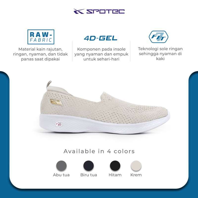 Jual Spotec Sepatu Walking Garcia Krem Muda - Putih Di Seller Spotec Official Store - Suka Mulya ...