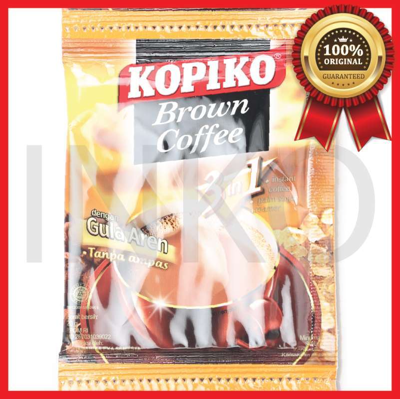 Jual KOPIKO BROWN COFFEE 3IN1 DENGAN GULA AREN TANPA AMPAS SACHET ...