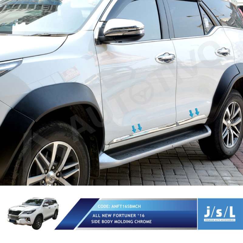Jual JSL Side Body Molding Mobil for All New Fortuner di Seller ...