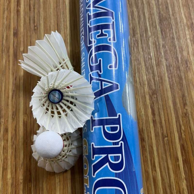 Promo Shuttlecock Badminton Mega Pro Gold Ori Kok Bulu Tangkis Diskon ...