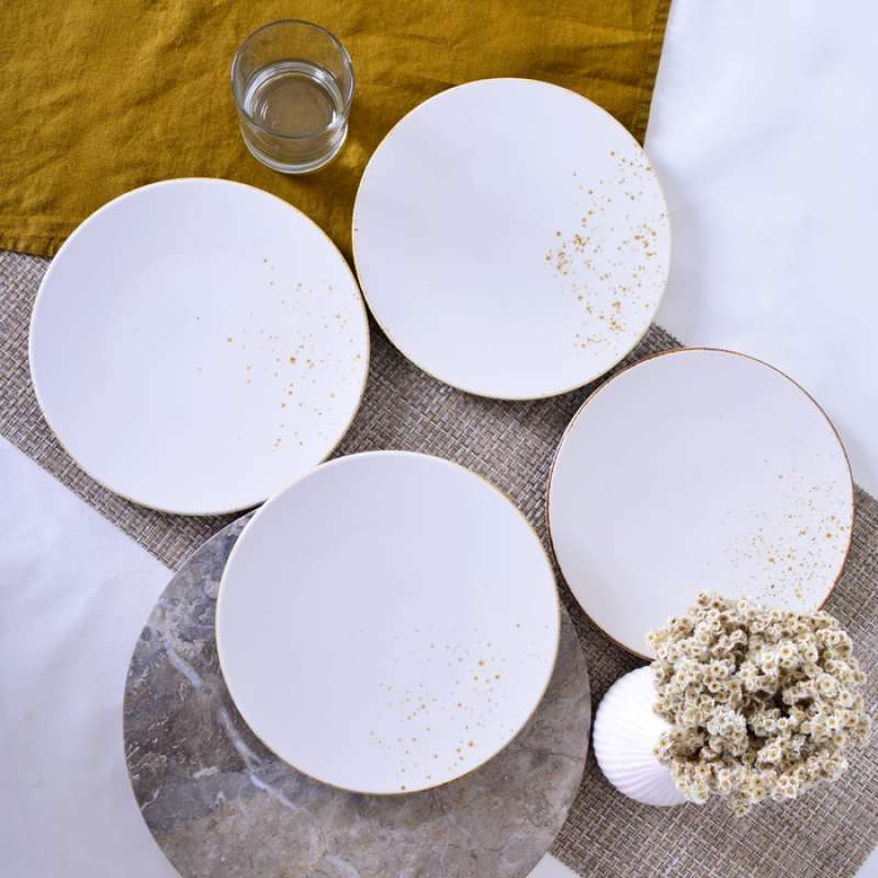 Jual Sango Piring Makan White Vellum [set Of 4] - Putih Di Seller Sango ...