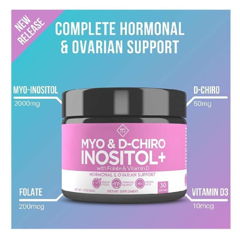 Promo Optify Myo-Inositol & D-Chiro Inositol Plus Folate & Vit D Pcos ...