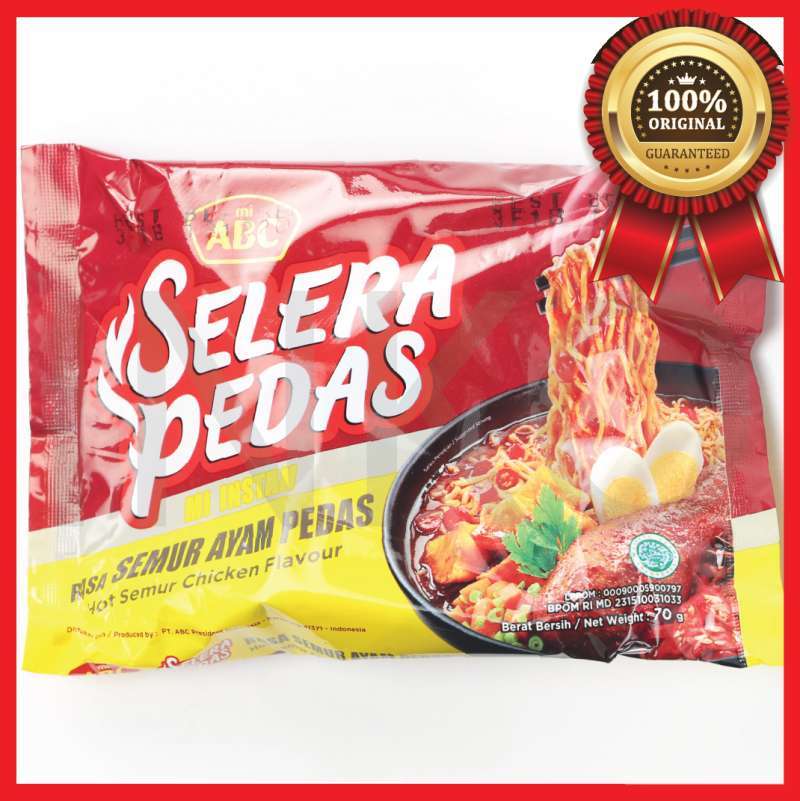 Promo Mie ABC Selera Pedas Rasa Semur Ayam Pedas Mi Instan [70 g ...