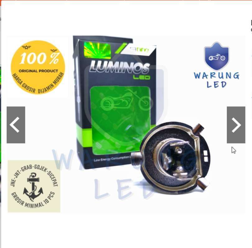 Promo Luminos 9NINE LED Bohlam Lampu Motor [Original/ H4/ HS1/ CHIP COB ...