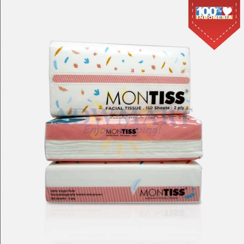 Jual Montiss Tissue 150 Sheets di Seller Makeupuccino1 Official Store ...