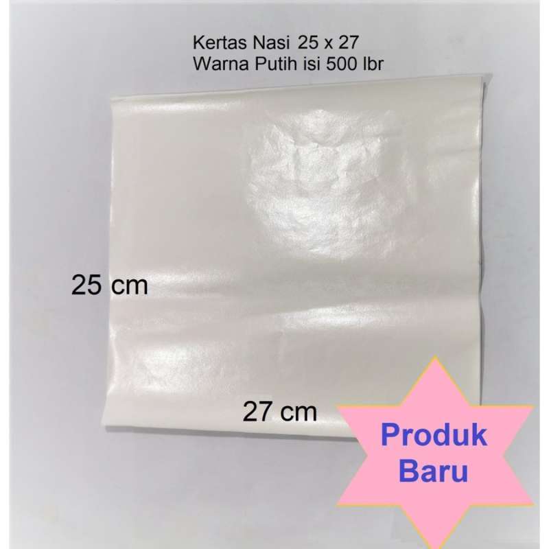 Jual Kertas Nasi 25 x 27 cm 100 Lbr Putih Polos Kertas Kebab di Seller Kantong Kertas Medan ...