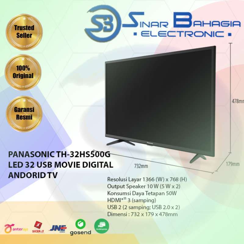 Jual PANASONIC TH-32HS500G LED 32 USB MOVIE DIGITAL ANDORID TV (NEW ...