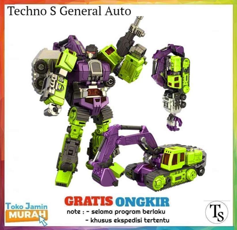 Jual Nbk Mainan Rakit Robot Devastator Transformer 6 In 1 Di Seller ...