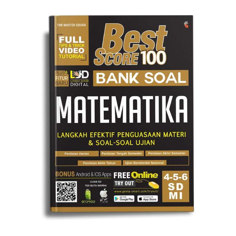 Jual BUKU PELAJARAN SD BEST SCORE 100 BANK SOAL MATEMATIKA SD/MI 4,5,6 di Seller Kedai1001buku ...