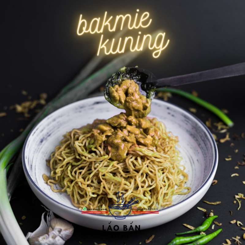 Jual Laoban Bakmi Ayam Kuning Frozen Pack [Mie Lebar] di Seller Bakmi ...