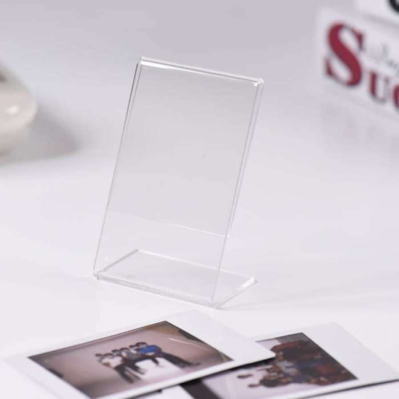 Promo Premium Frame Akrilik Instax Mini L Shape Acrylic Frame Polaroid ...