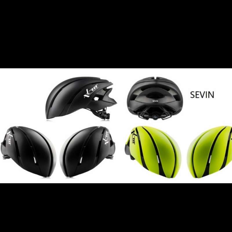 Promo Helm Aero Roadbike XLR8 type Sevin Hitam size L Diskon 50% di ...