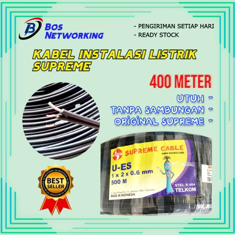Jual Drop Wire Kabel Instalasi Listrik Lampu Jalan 400 meter di Seller ...
