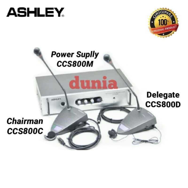 Jual Mic Kabel Conference Ashley CCS800MCD Chairman - Delegate di ...