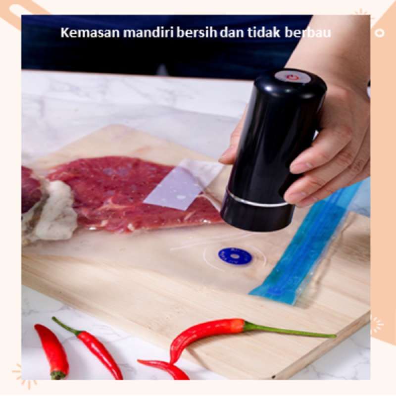 Jual Alat Mesin Vakum Makanan Portable Vacuum Sealer Kedap Udara Untuk ...