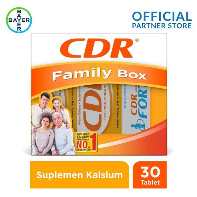 Jual CDR SUPLEMEN KALSIUM RASA JERUK 30 TABLET KEMASAN MONTHLY LEBIH ...